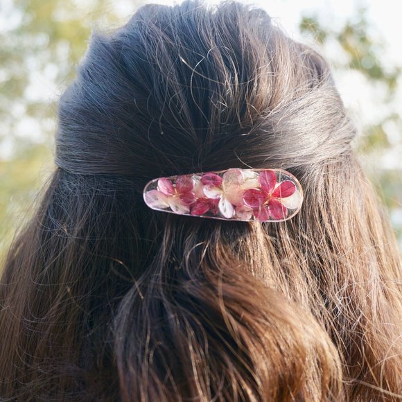 Accessories | Handmade Hair Clip Real Flower Clip | Poshmark